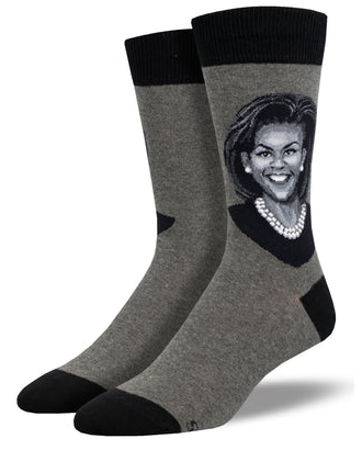 Michelle Obama Mens Socks