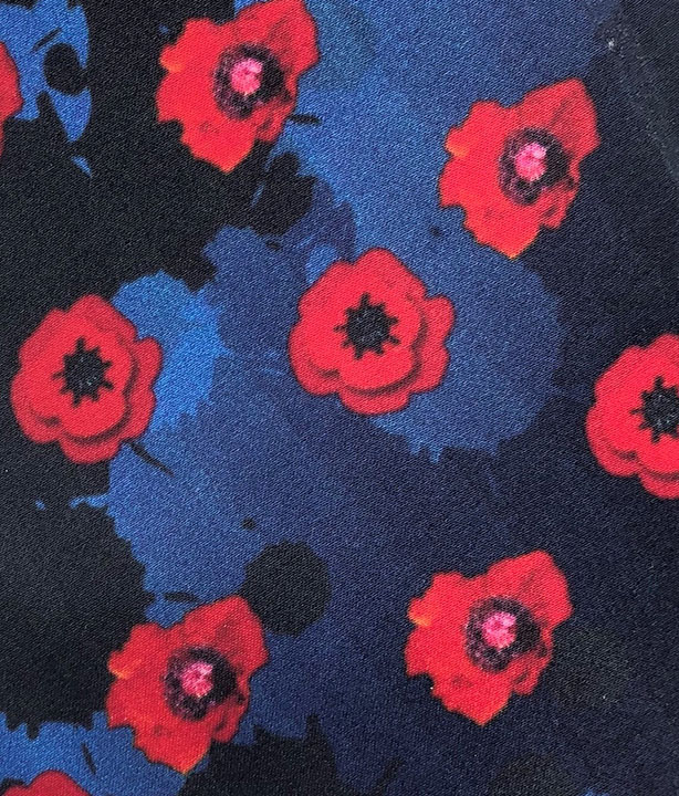 Poppy Flower Remembrance Tie