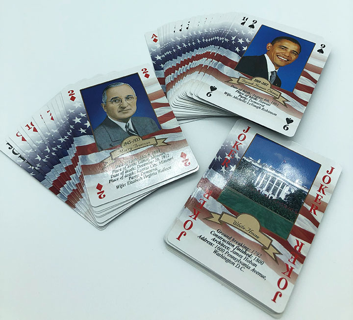 The Presidents Playing Cards